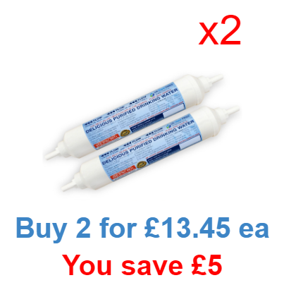 Replacement Inline Water Filter MALE Connection Cartridges — UK Water ...
