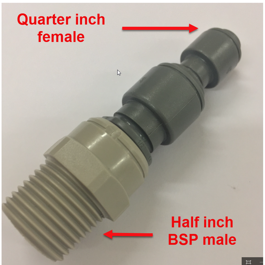 1/2 Inch Male to 1/4 inch female adapter — UK Water Filters