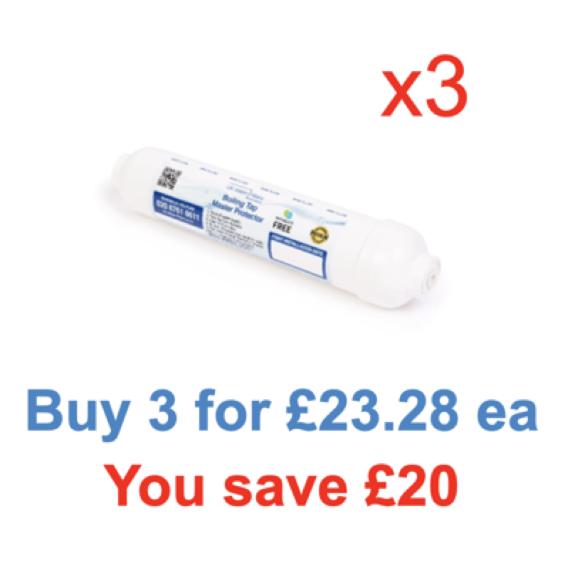 Boiling Water Tap Master Protectors Three Pack — UK Water Filters