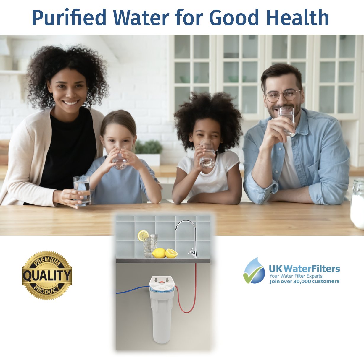 ANTI-SCALE Undersink Water Filter System with *up to 6 Month Anti Scal ...