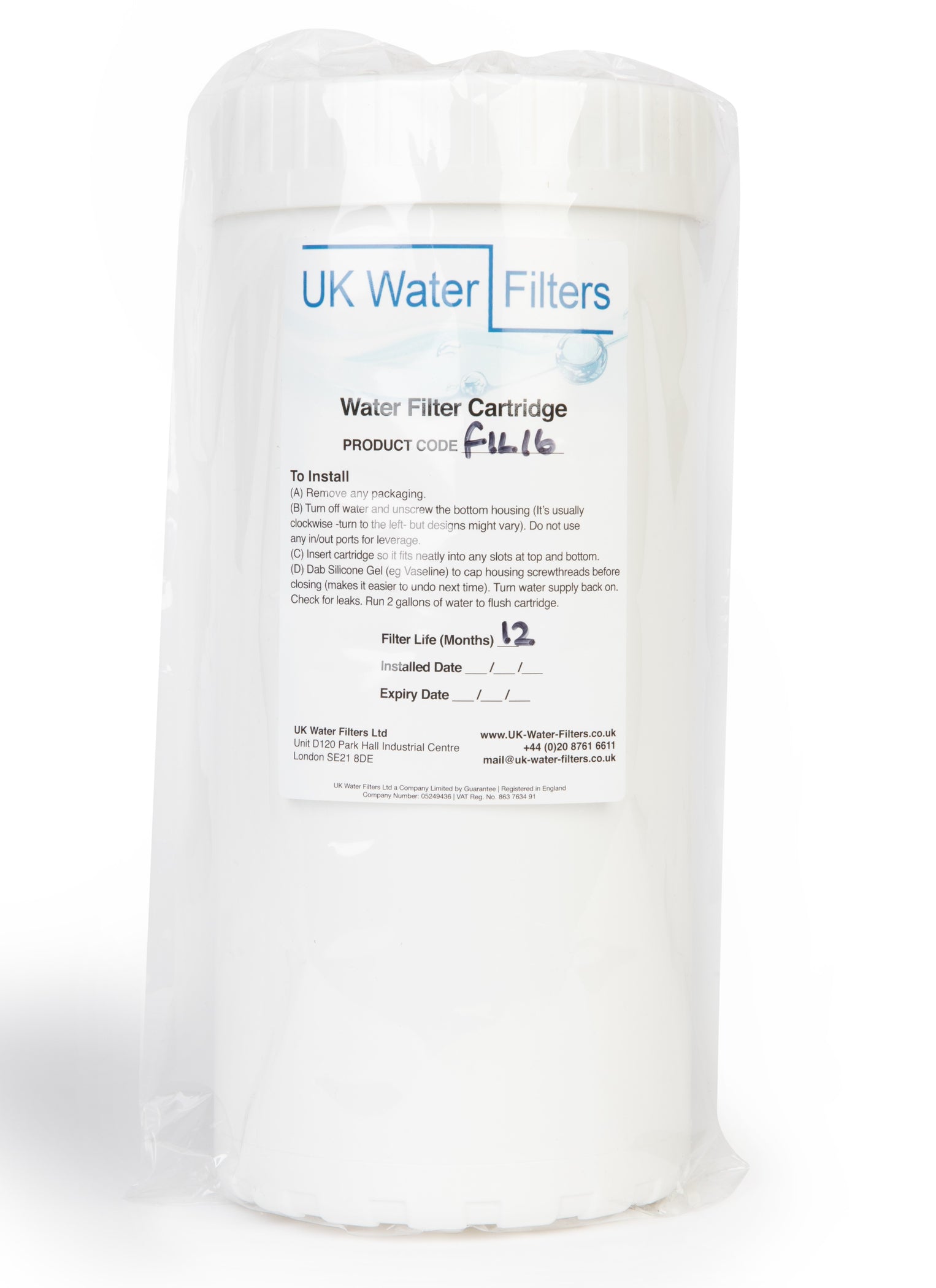 Whole of House Filter Renewal Single Unit - 20L / Min — UK Water Filters